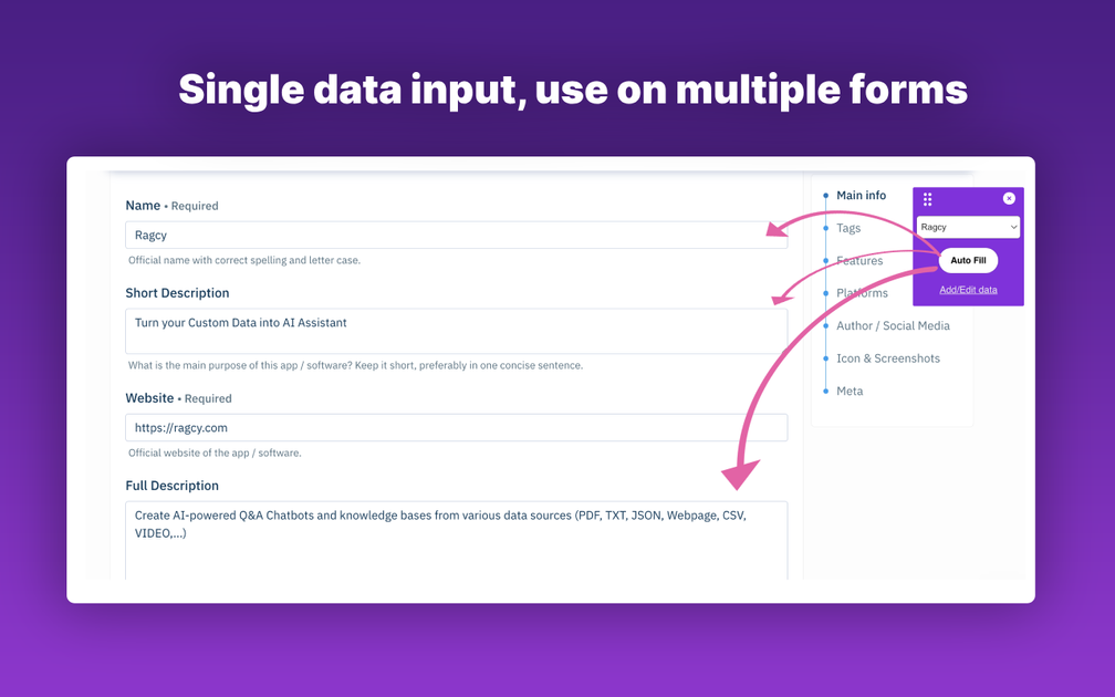 Fill Genius - Automate Form Filling in Seconds with AI | Steemhunt