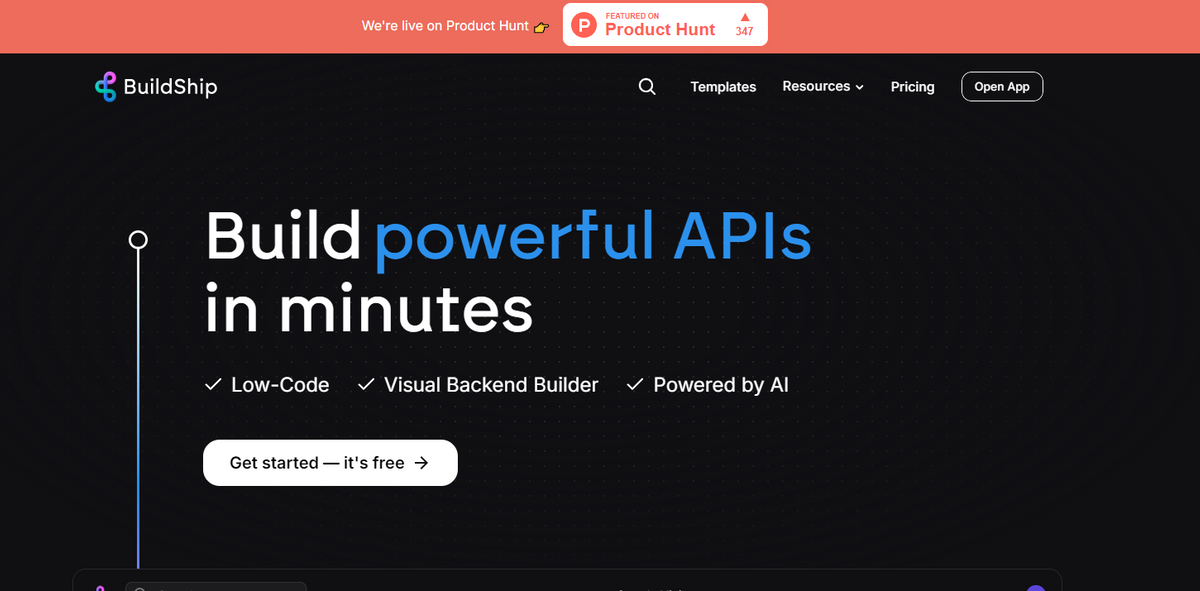 Buildship V2 Visually Develop Backend Apis And Workflows With Ai Steemhunt