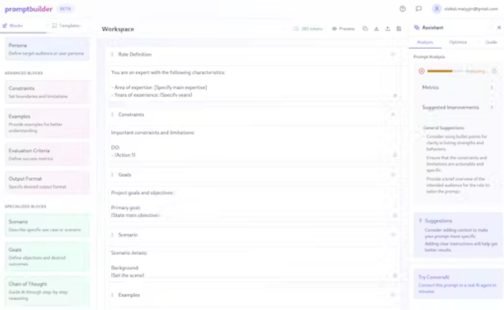 PromptBuilder - Create perfect AI prompts with our visual prompt ...