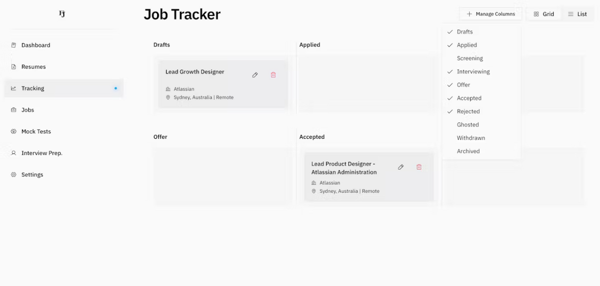 Flow Jobs - AI Resume Builder & Job Application Tracker | Steemhunt