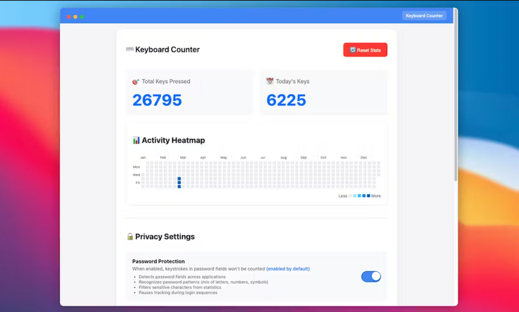 Keyboard Count - Track your keystrokes usage like never before | Steemhunt