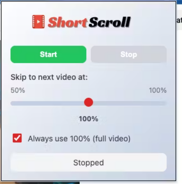 Short Scroll - The ultimate youtube shorts auto-scroll extension ...