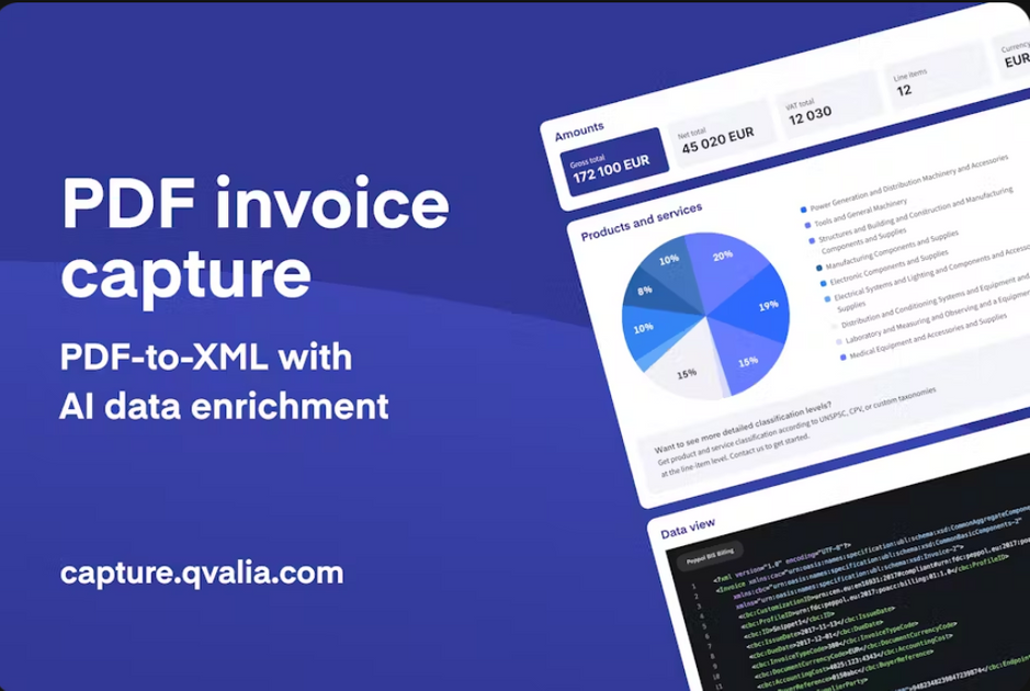 Pdf Invoice Capture Pdf To Xml For Invoices With Ai Data Enrichment