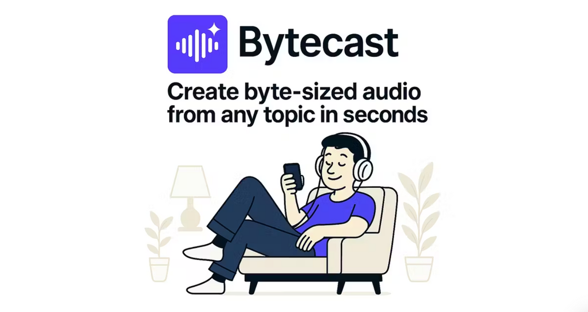 ByteCast - Turn any topic into a podcast-style audio using AI | Steemhunt