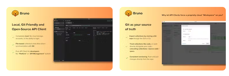 Bruno - Reinventing the API Client | Local, Native Git, Open Source | Steemhunt