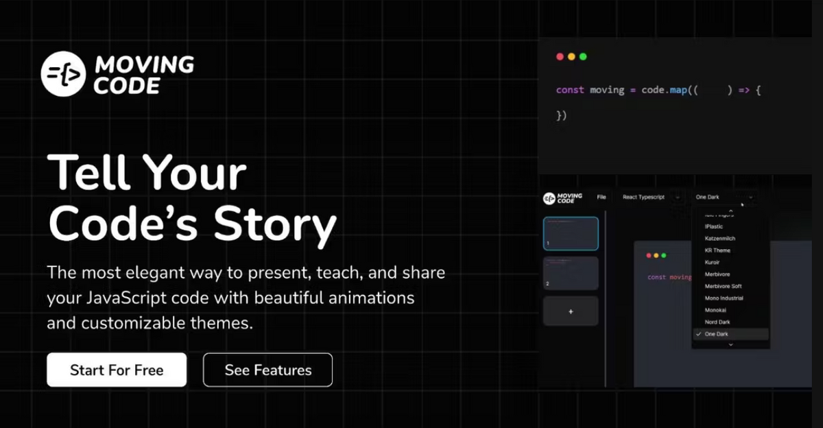 Moving Code - Animate and visualize your code journey | Steemhunt