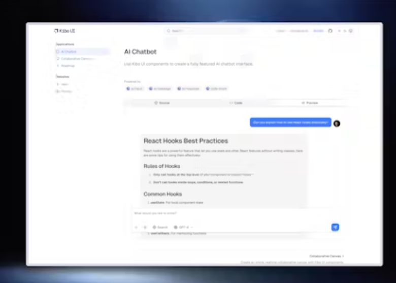 Kibo UI - Advanced, open-source components for shadcn/ui | Steemhunt