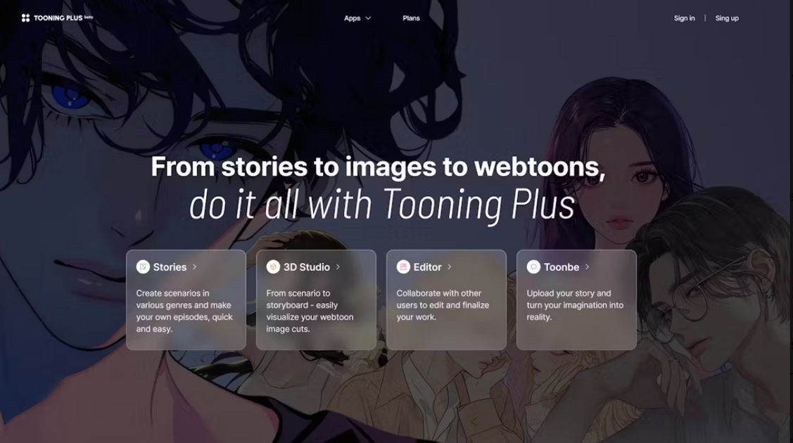 Tooning Plus - Start-to-finish AI webtoon creation | Steemhunt