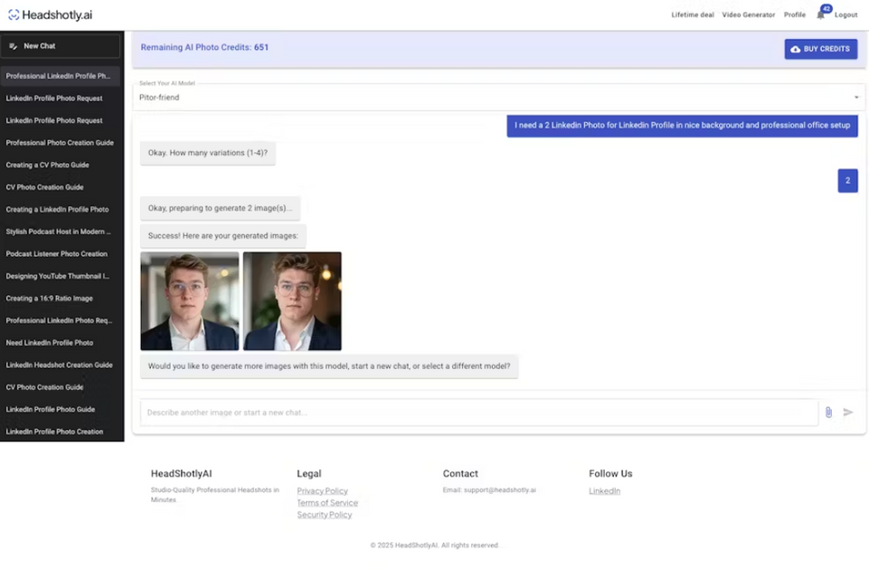 Headshotly.ai - Turn Selfies into 100+ Pro Photos & Virtual Try-On | Steemhunt