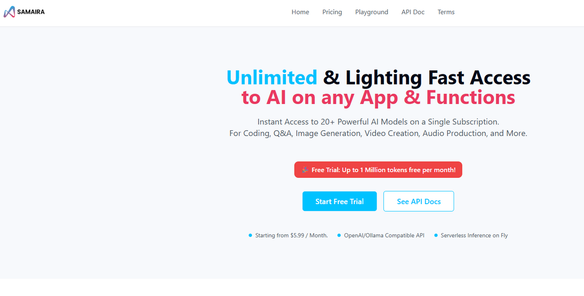 Samaira - One Single Subscription for All Open Source Models | Steemhunt