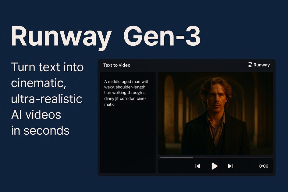 Runway Gen-3 – Next-gen AI Vid - Turn text into cinematic ultra ...