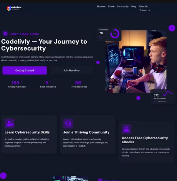 Codelivly - Learn cybersecurity | Steemhunt