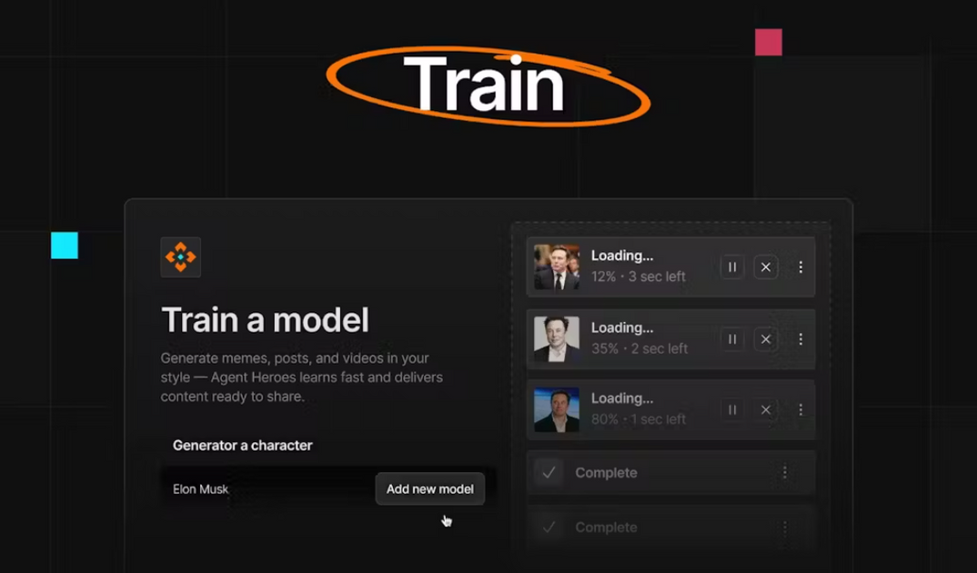 Agent Heroes - Train, Generate, Animate and Schedule your AI character ...