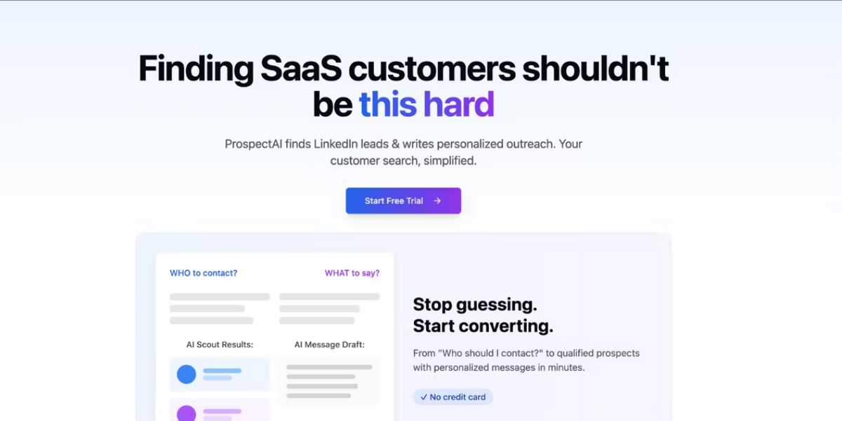 ProspectAI - Find B2B LinkedIn & E-Mail leads with personalized messages | Steemhunt