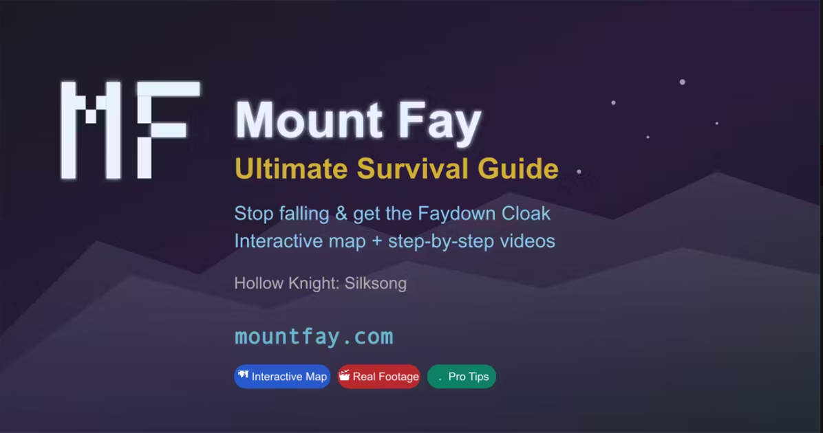 Mount Fay Guide - Hollow knight silksong survival | Steemhunt
