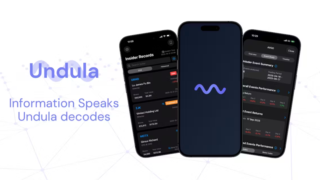 Undula - Real-Time Insights into US Stock Insider Trades | Steemhunt