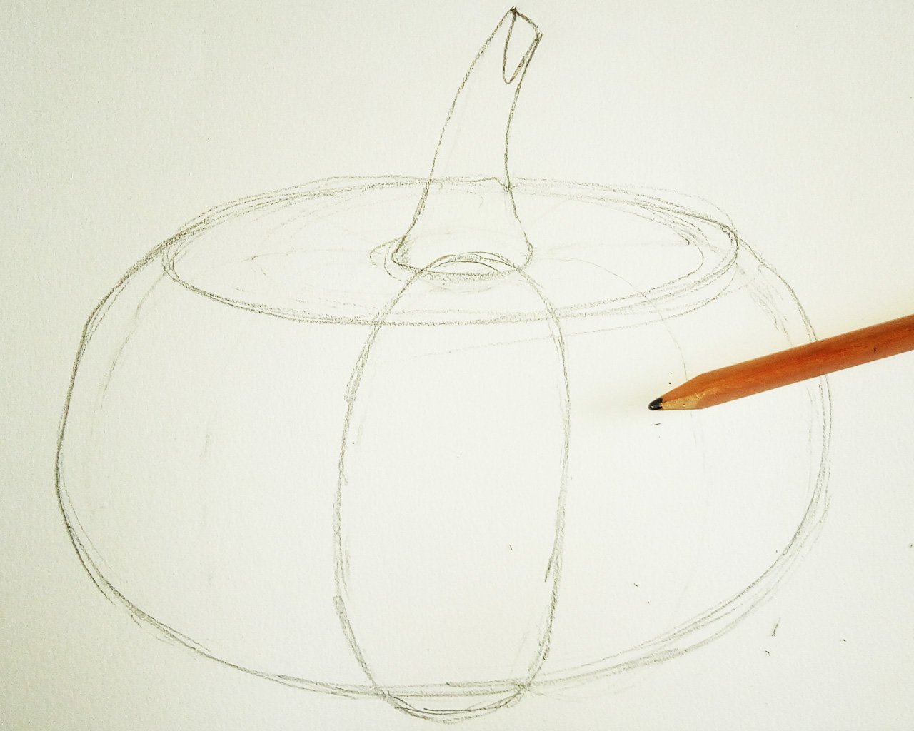 How to draw and color an autumn pumpkin - Step-by-step tutorial! — Steemit