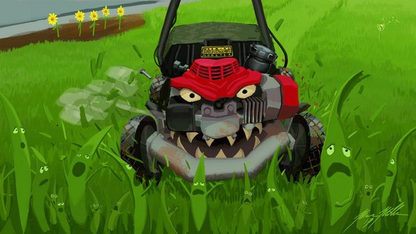 Mowing the lawn is a plague upon society, humanity, and yourself. Stop ...