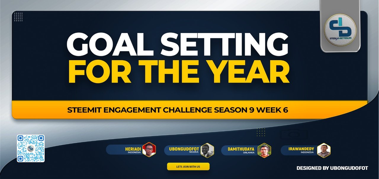 "Steemit Engagement Challenge S9-W6: "Goal setting for the year" — Steemit