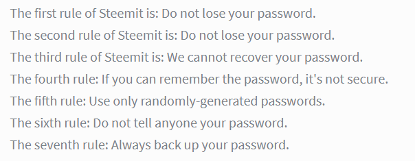 Types of Steemit passwords & How to use them — Steemit
