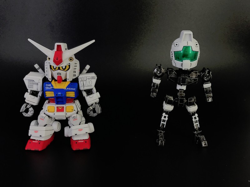 [프라모델 완성] SD CS RX-78-2 Gundam & CS Frame Set — Steemit