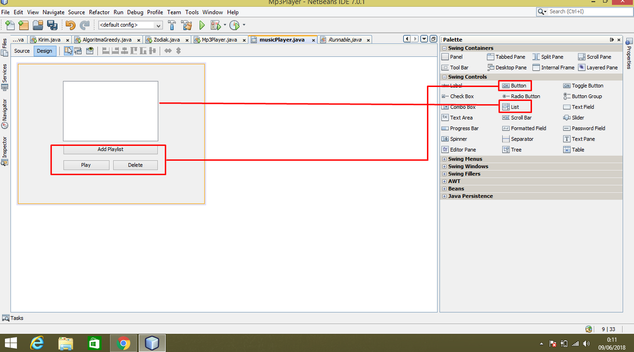 Java Tutorial : How To Create java JFrame/GUI To Play Music On NetBeans — Steemit