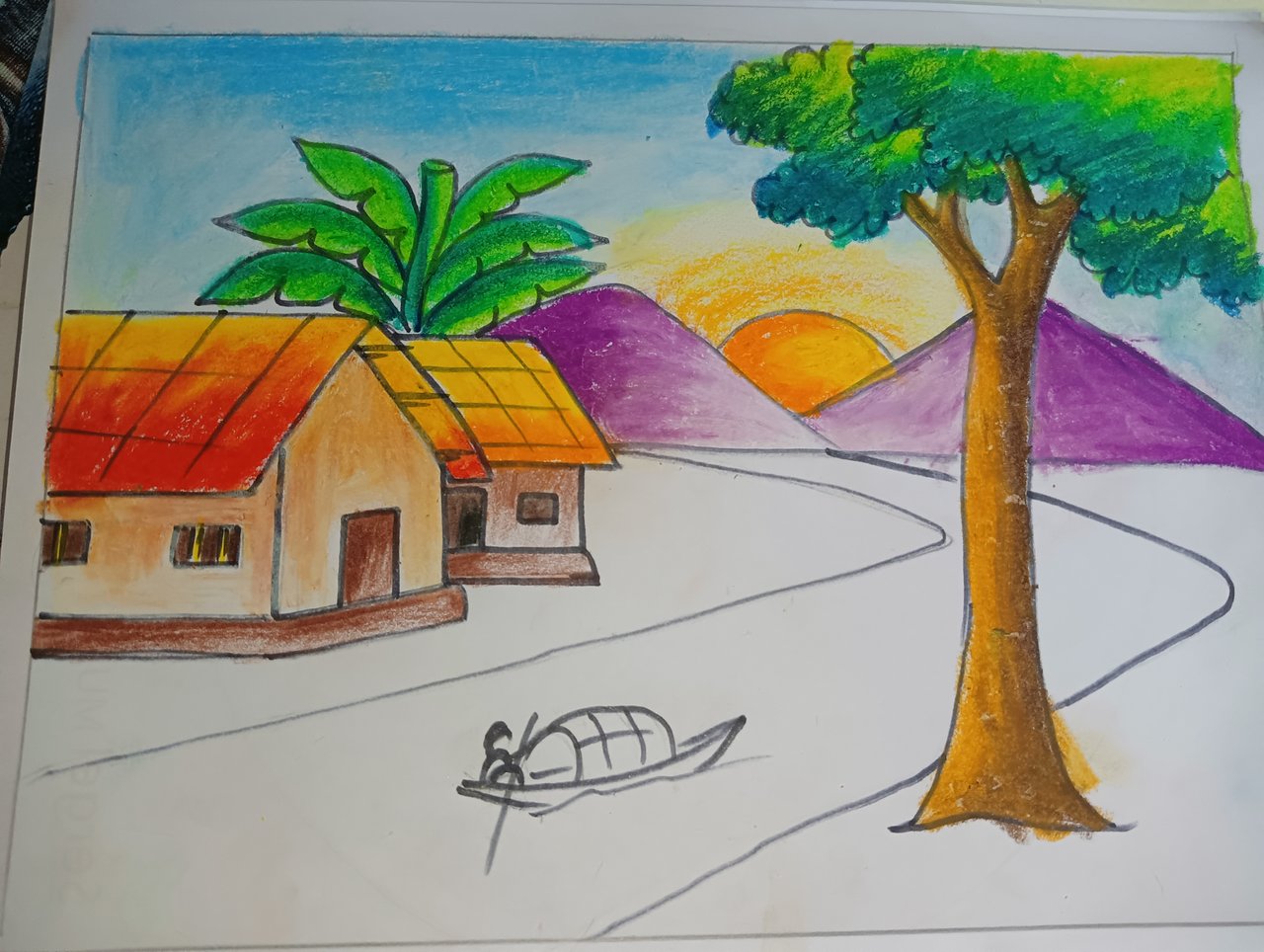 Nature Scenery Drawing Steemit