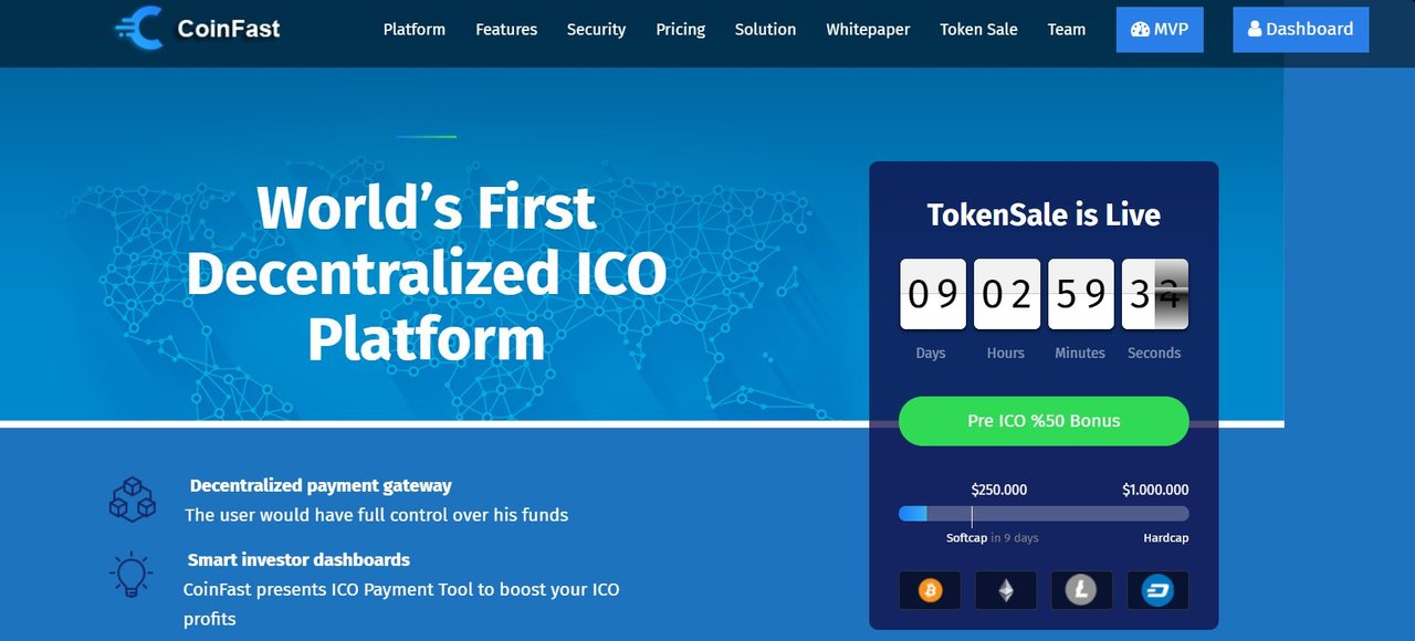 CoinFast: brand new ICO platform — Steemit