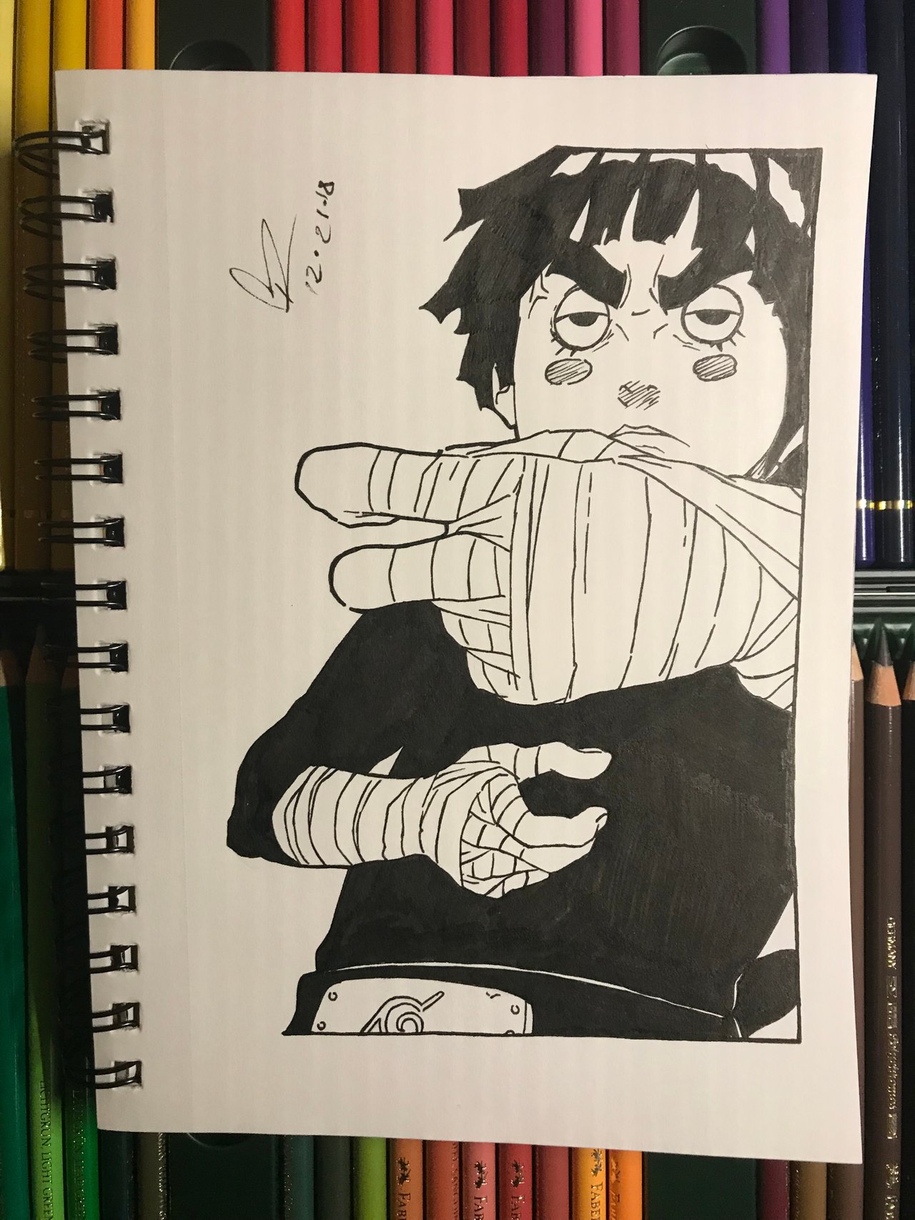 Rock Lee Drawing From Naruto Shippuden — Steemit