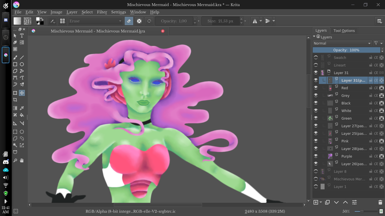 Mischievous Mermaid [Steem Monsters Digital Art] — Steemit