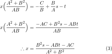 Perpendicular Distance from a Point to a Straight Line: Derivation of ...