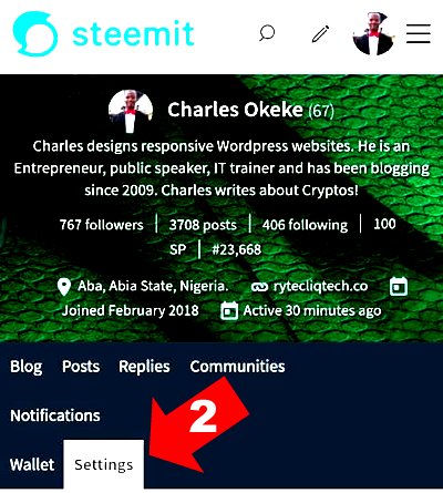 How to setup a complete profile on your blog page. (tutorial for ...