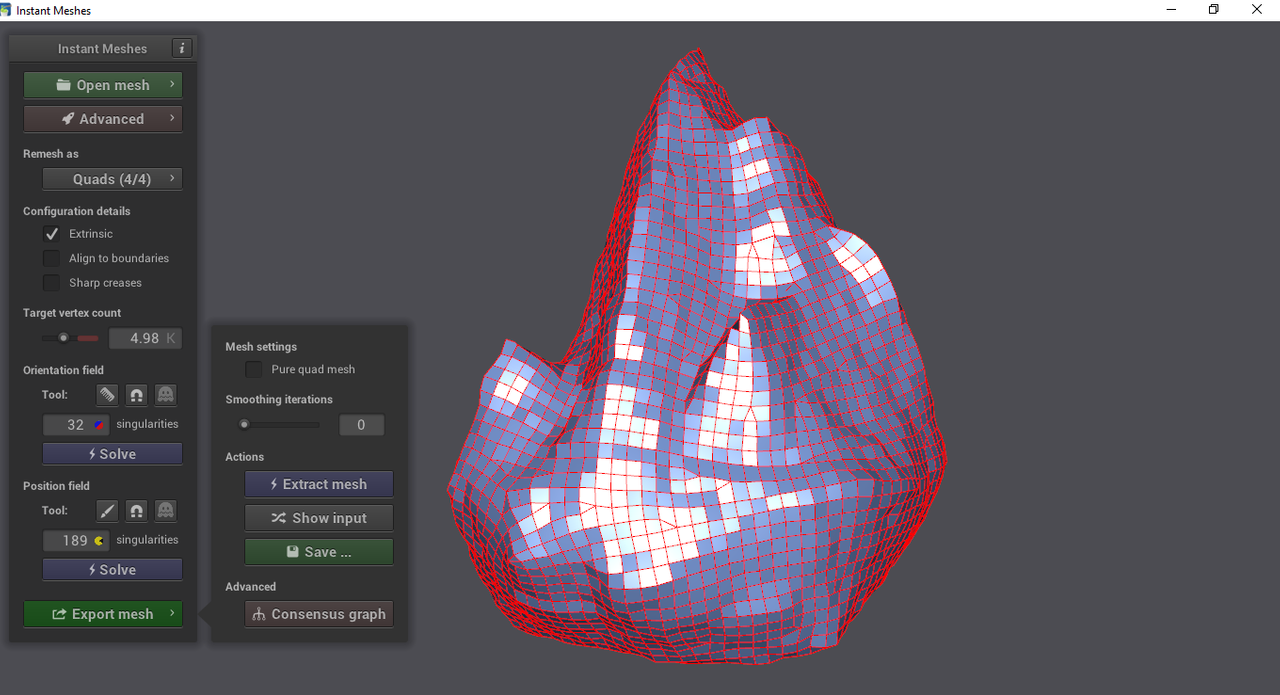 Instant Mesh – Open Source Software for Easy Retopology of 3d Models ...