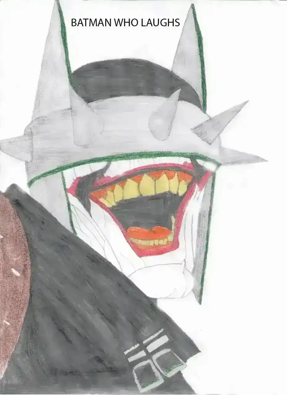 The body of the mad version of the Dark Knight in the series "Dark ...