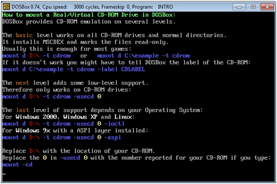 DOSBox #1: Uso Básico del emulador - Ejecutar Juegos y Programas de MS ...