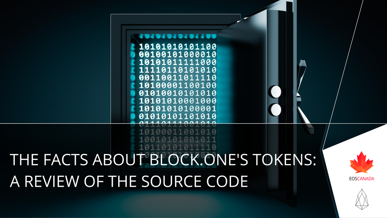 The Facts About Block.one's Tokens: A Review of the Source Code — Steemit