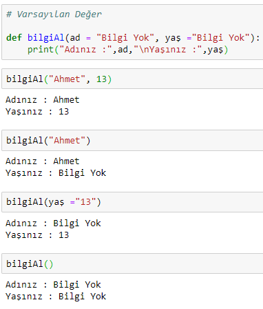Fonksiyonlar # 9 - Python Dersleri (Tutorials) — Steemit