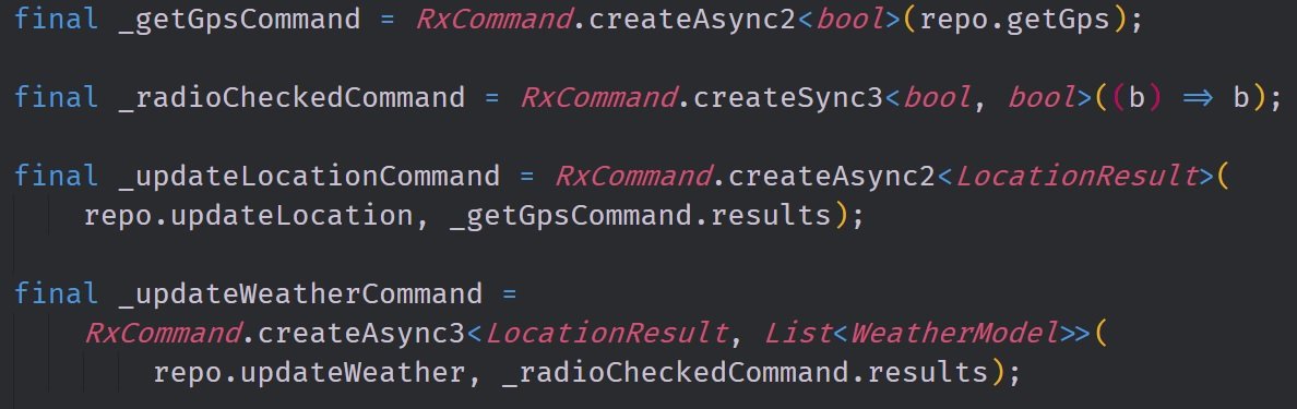 Building a Weather Application with Dart's Flutter Framework (Part 3, RxCommand (RxDart) and ...