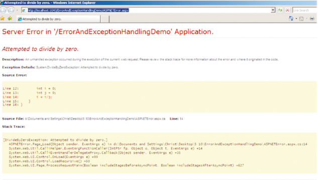 Error and Exception Handling in ASP.NET (asp.net tutorial) — Steemit