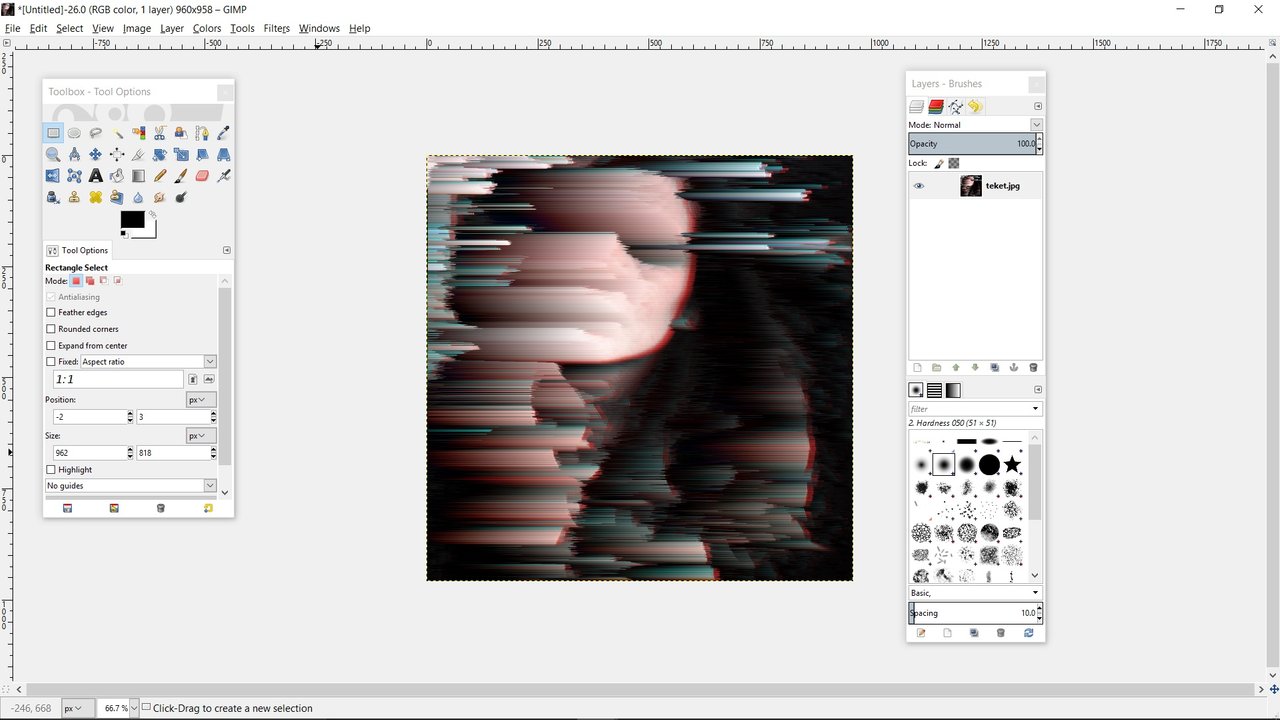 How to create glitch-style effects using GIMP [tutorial] — Steemit