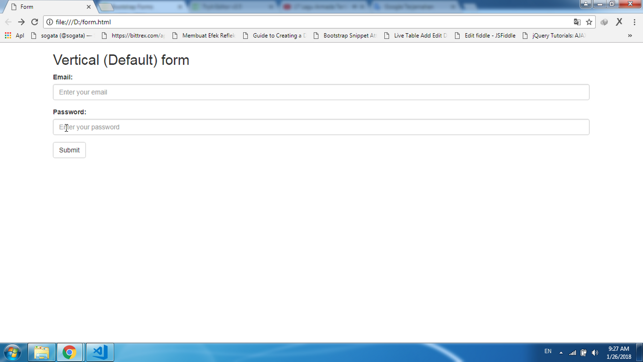 How to create Forms [Vertical, Horizontal and Inline Form] using ...