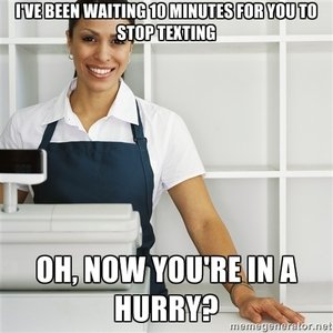 📵 HILARIOUS sign for RUDE customers who talk on their cell phones while ...