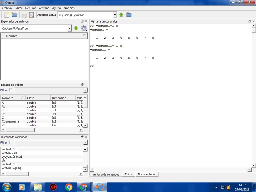 Tutorial básico de Matrices y Vectores en Octave — Steemit