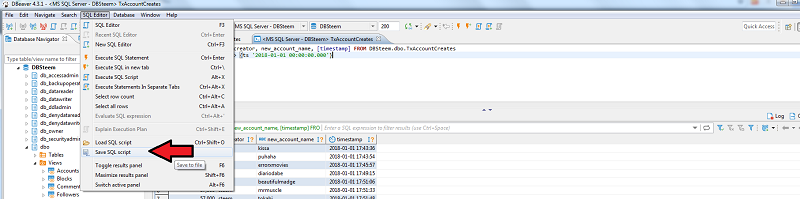 Tutorial | DBeaver SQL Client - #2 How to search, filter and SQL query ...