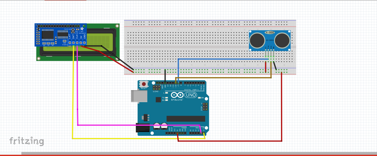Ultrasonic Sensor HC-SR04 with IIC LCD Display (Distance Meter) — Steemit