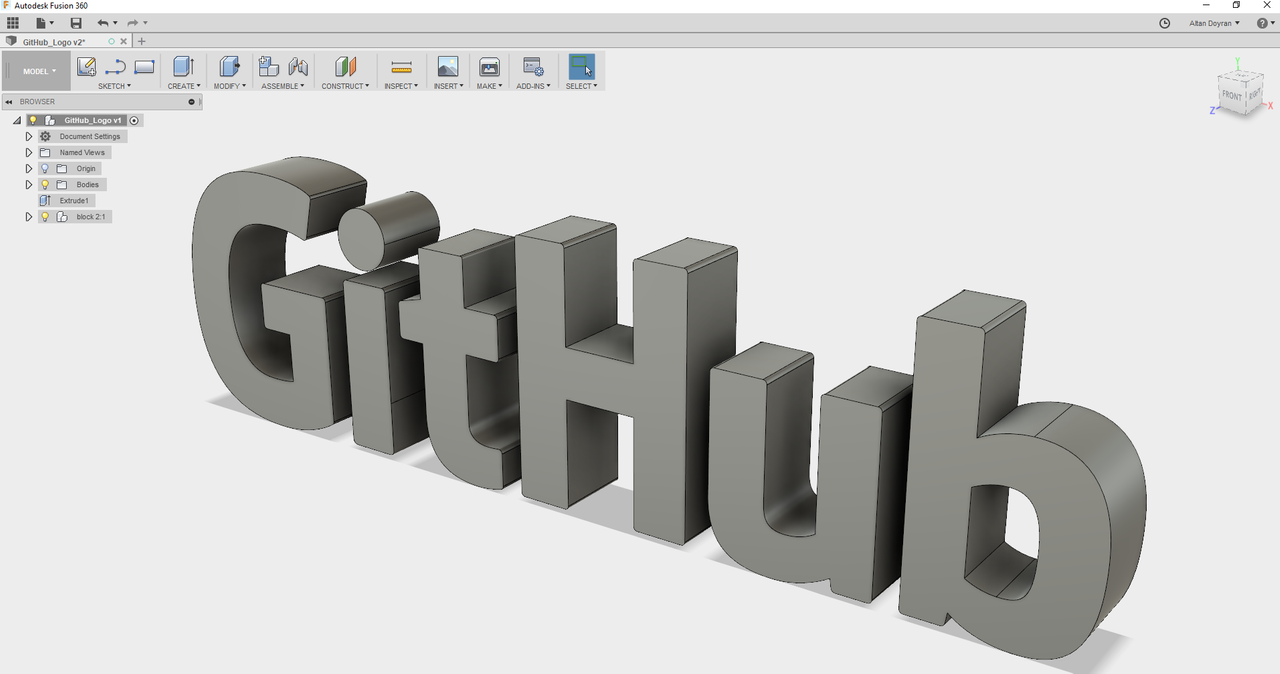 Github 3D Logo / Renders with High Glossy Materials — Steemit