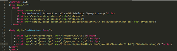 How to create an interactive table with advanced features using Tabulator JQuery Library — Steemit