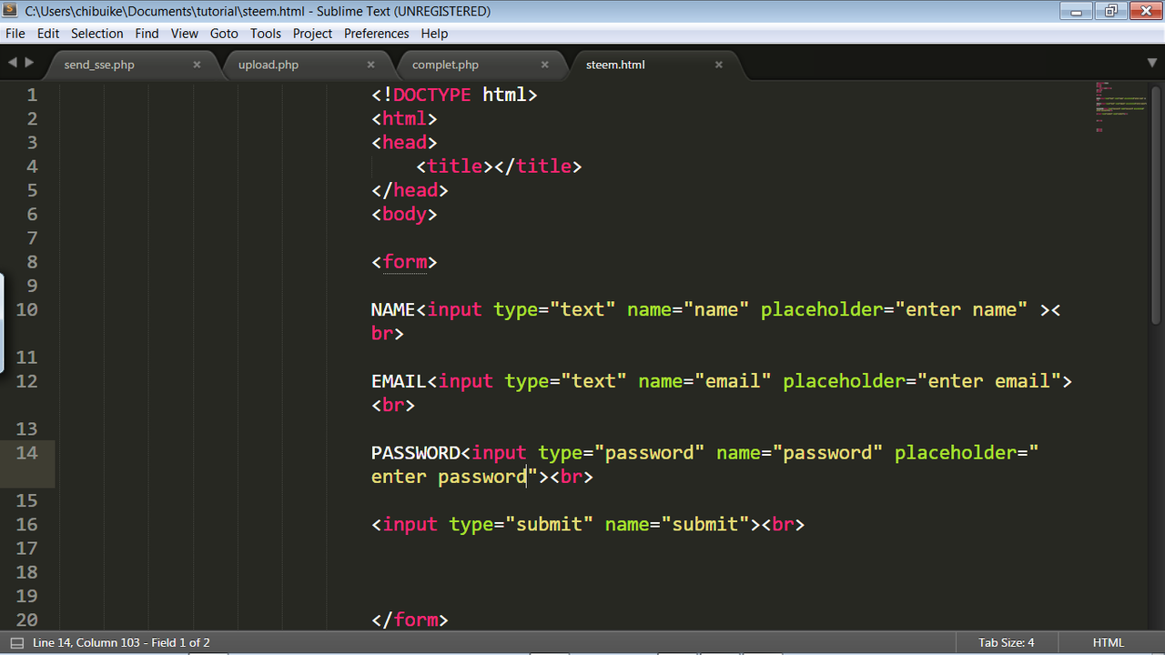 HOW TO VALIDATE FORM INPUTS BEFORE SUBMISSION USING PHP. — Steemit