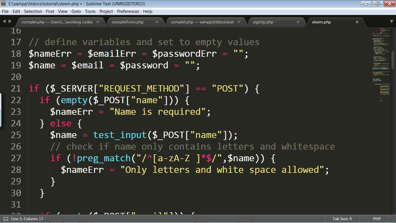 HOW TO VALIDATE FORM INPUTS BEFORE SUBMISSION USING PHP. — Steemit