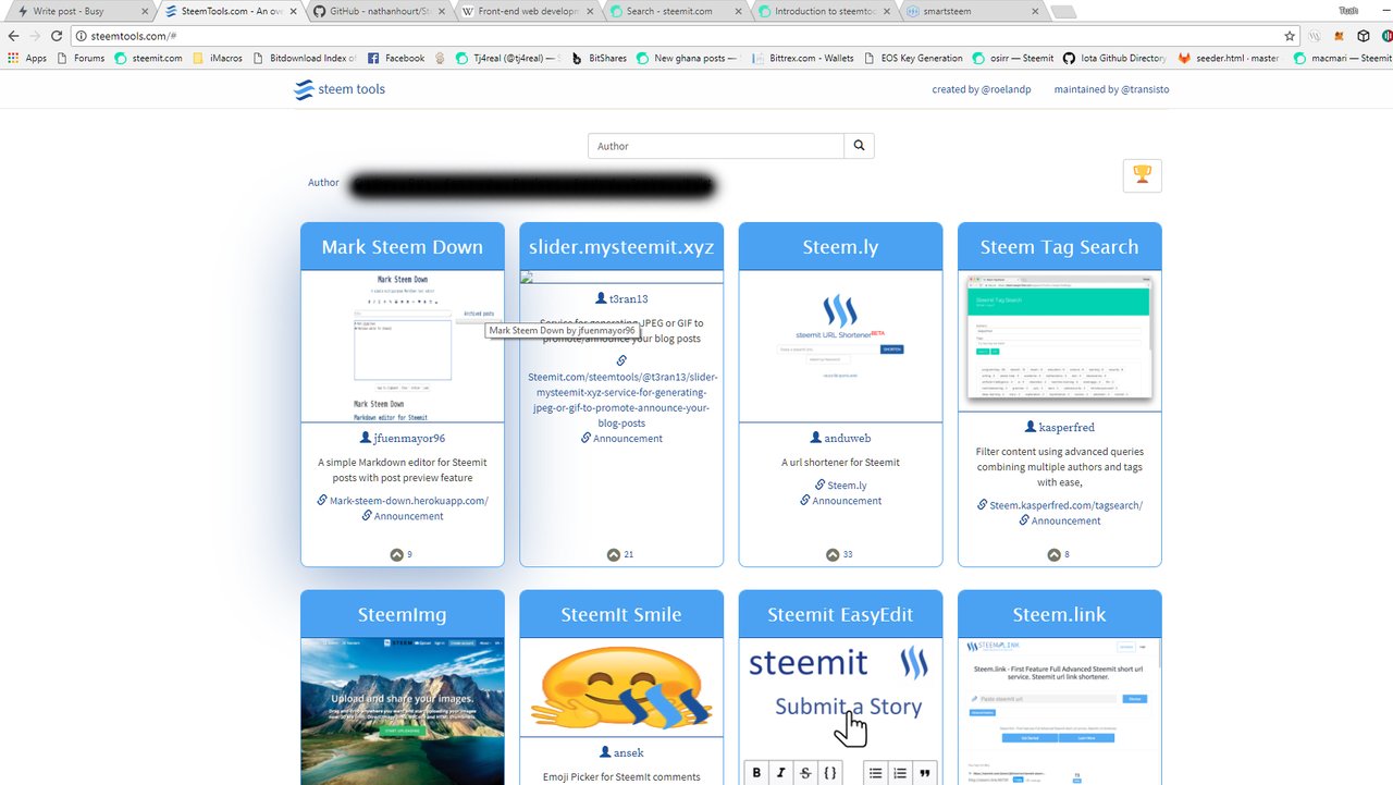Steemtools - Tools For Authorship — Steemit